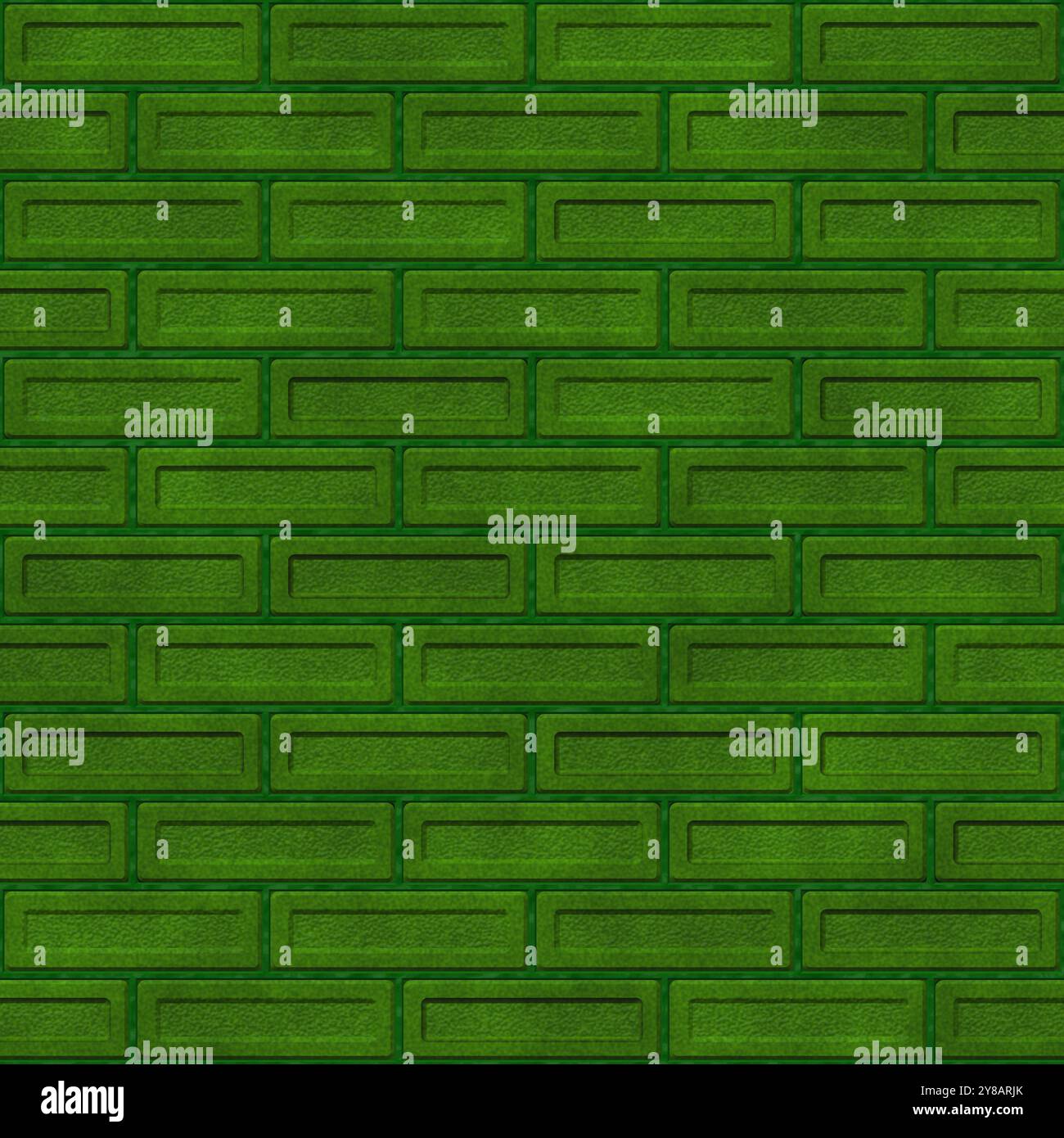 Subway metro green tile seamless pattern. Horisontal brick wall ...