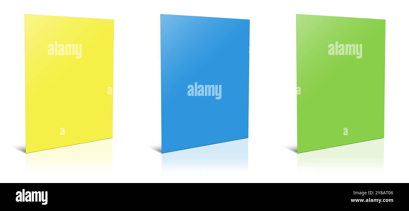 Three Reports blank template for presentation layouts and design. 3D ...