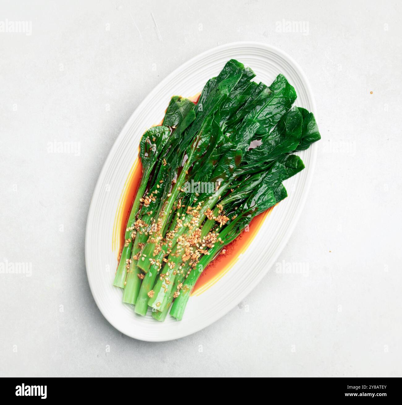 Chinese Broccoli or Gai Lan Stock Photo - Alamy