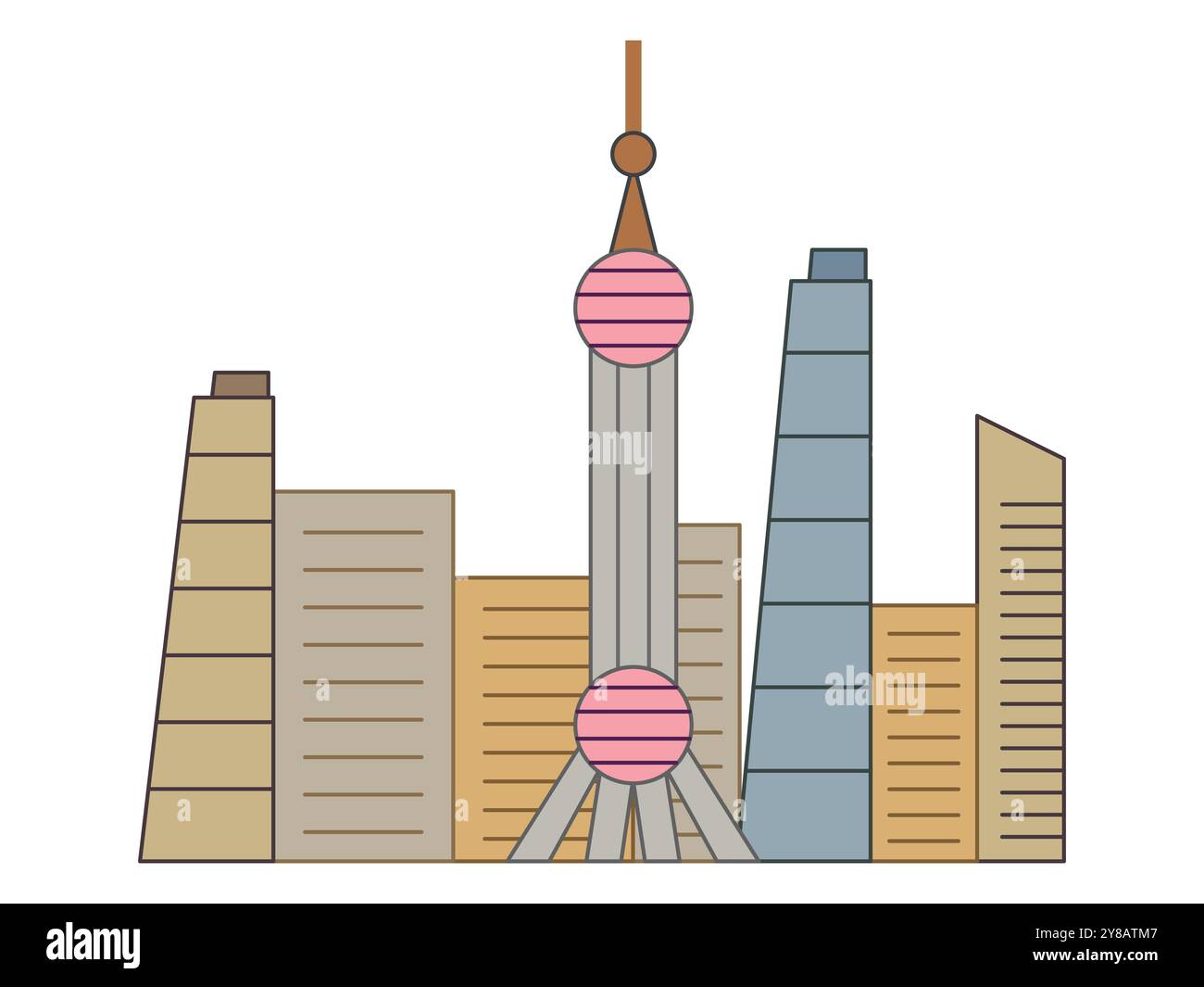 China metropolis city modern destination place urban tourism attraction ...