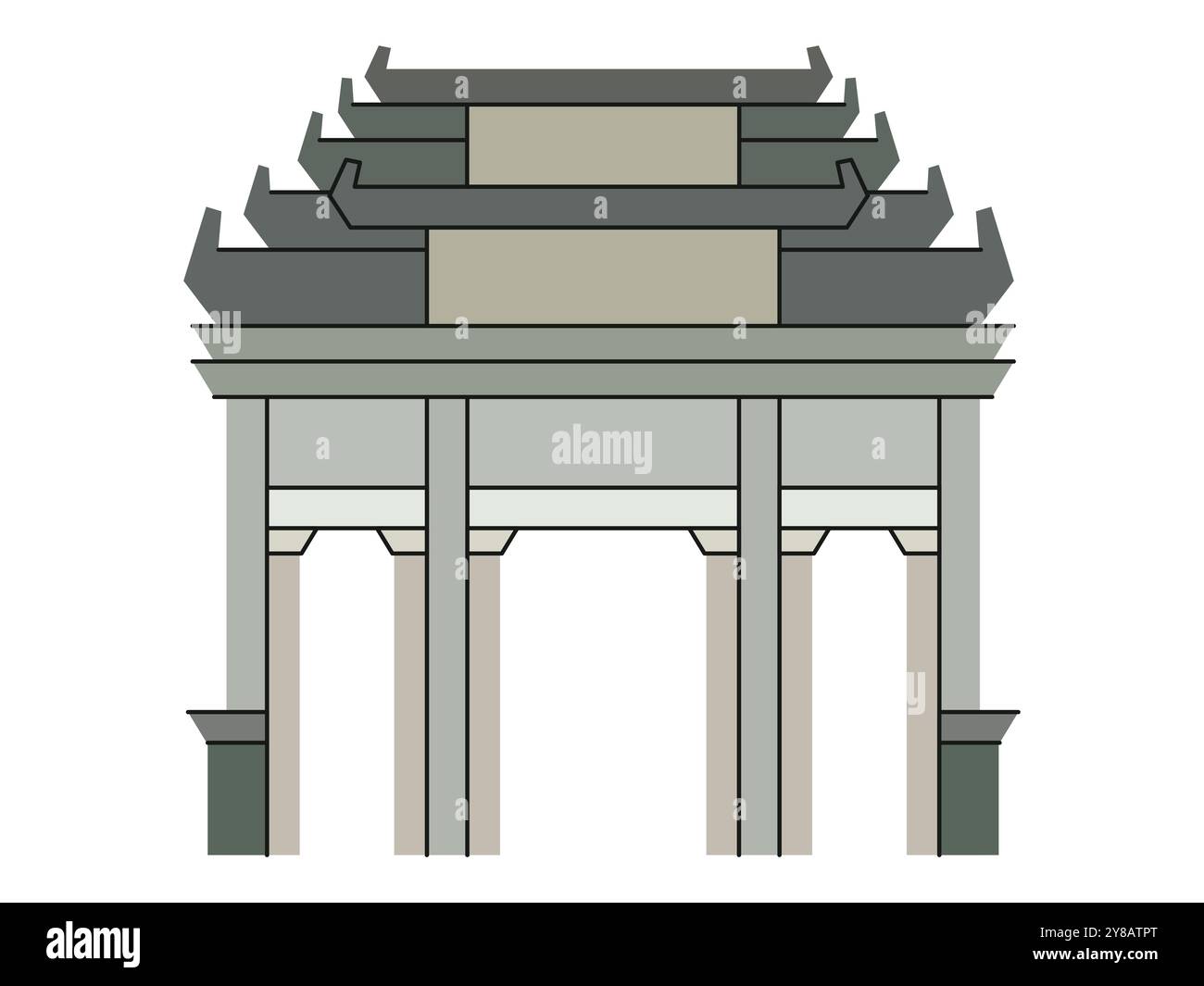Temple gate China landmark city shrine old ancient architecture ... Temple gate China landmark city shrine old ancient architecture ...