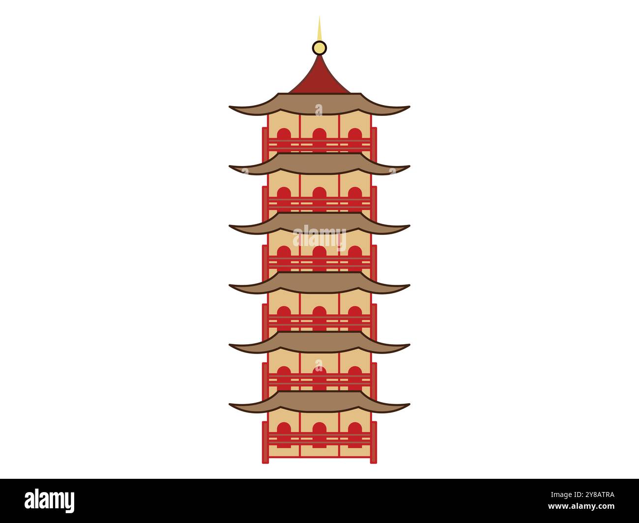 China landmark pagoda temple tower Chinese oriental architecture ...