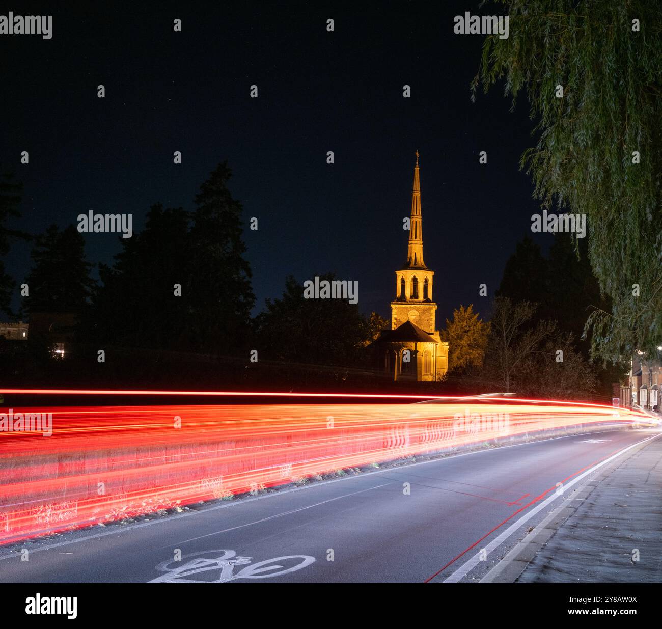 Wallingford Bridge at Night, Thursday 3rd October 2024 Stock Photo - Alamy