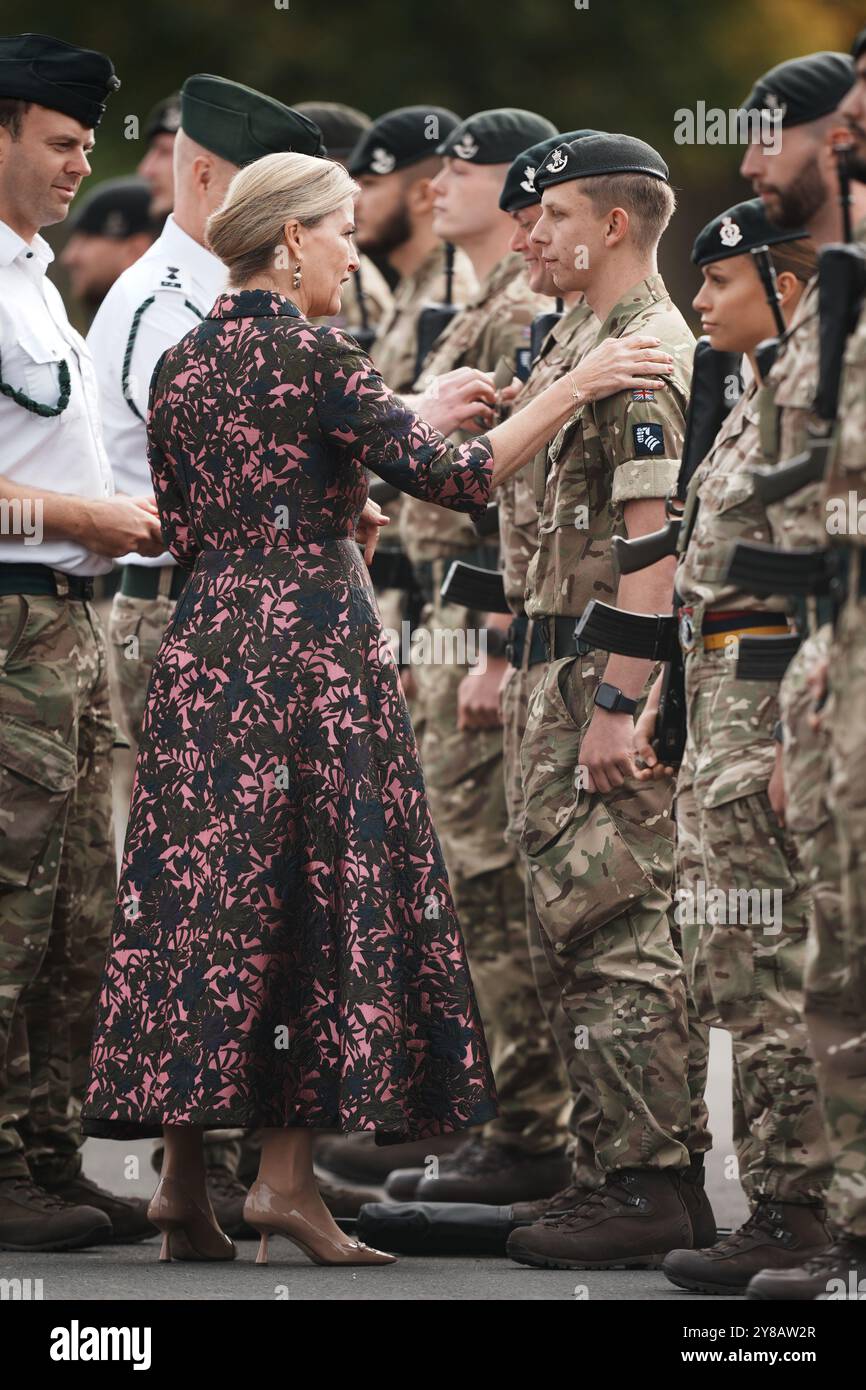 The Duchess of Edinburgh, in her role as Royal Colonel, 5th Battalion ...