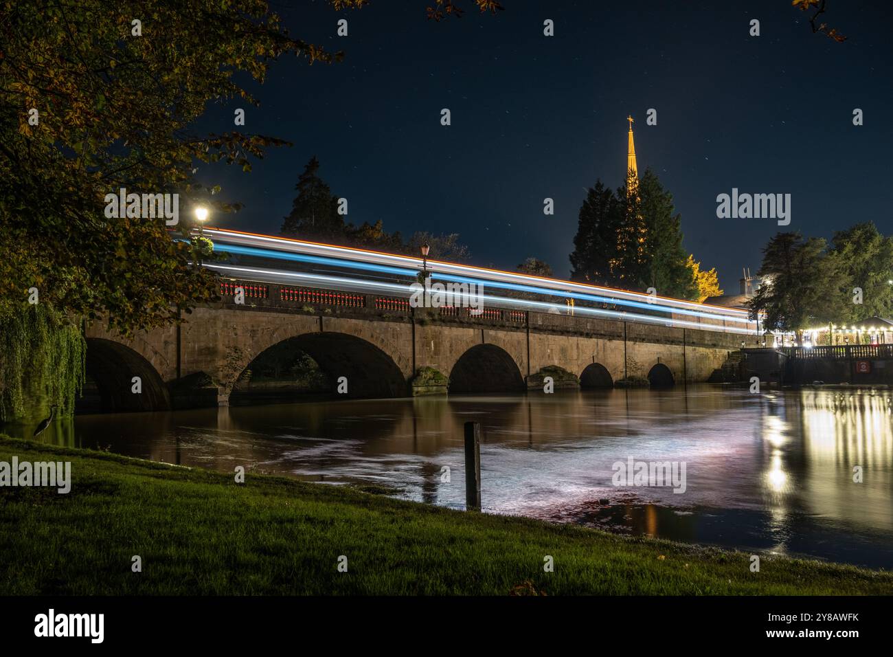 Wallingford Bridge at Night, Thursday 3rd October 2024 Stock Photo - Alamy