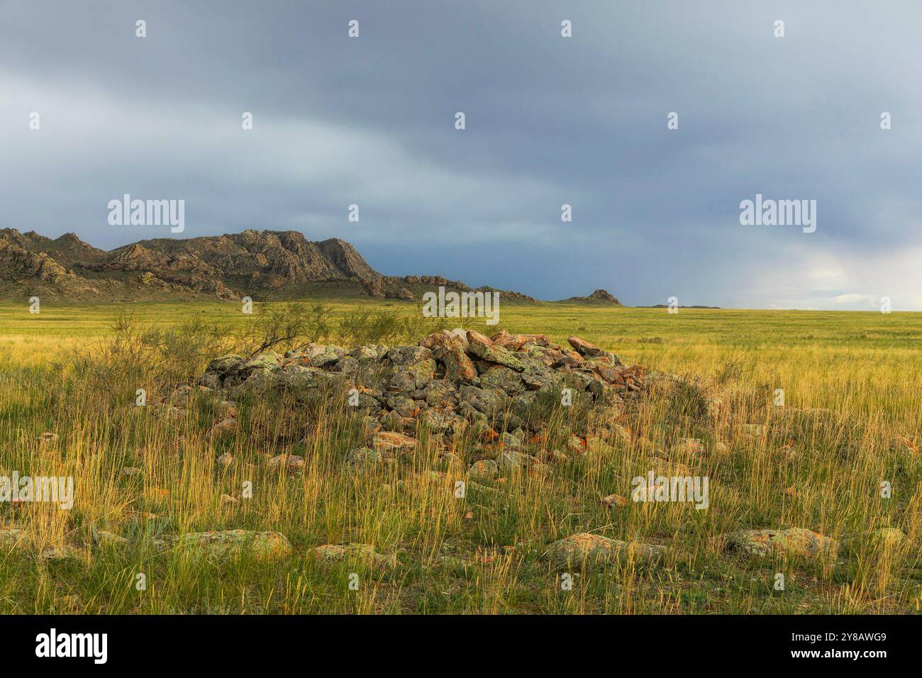 Nature of Eastern Siberia. Ubsunur basin. Republic of Tuva. Russia ...