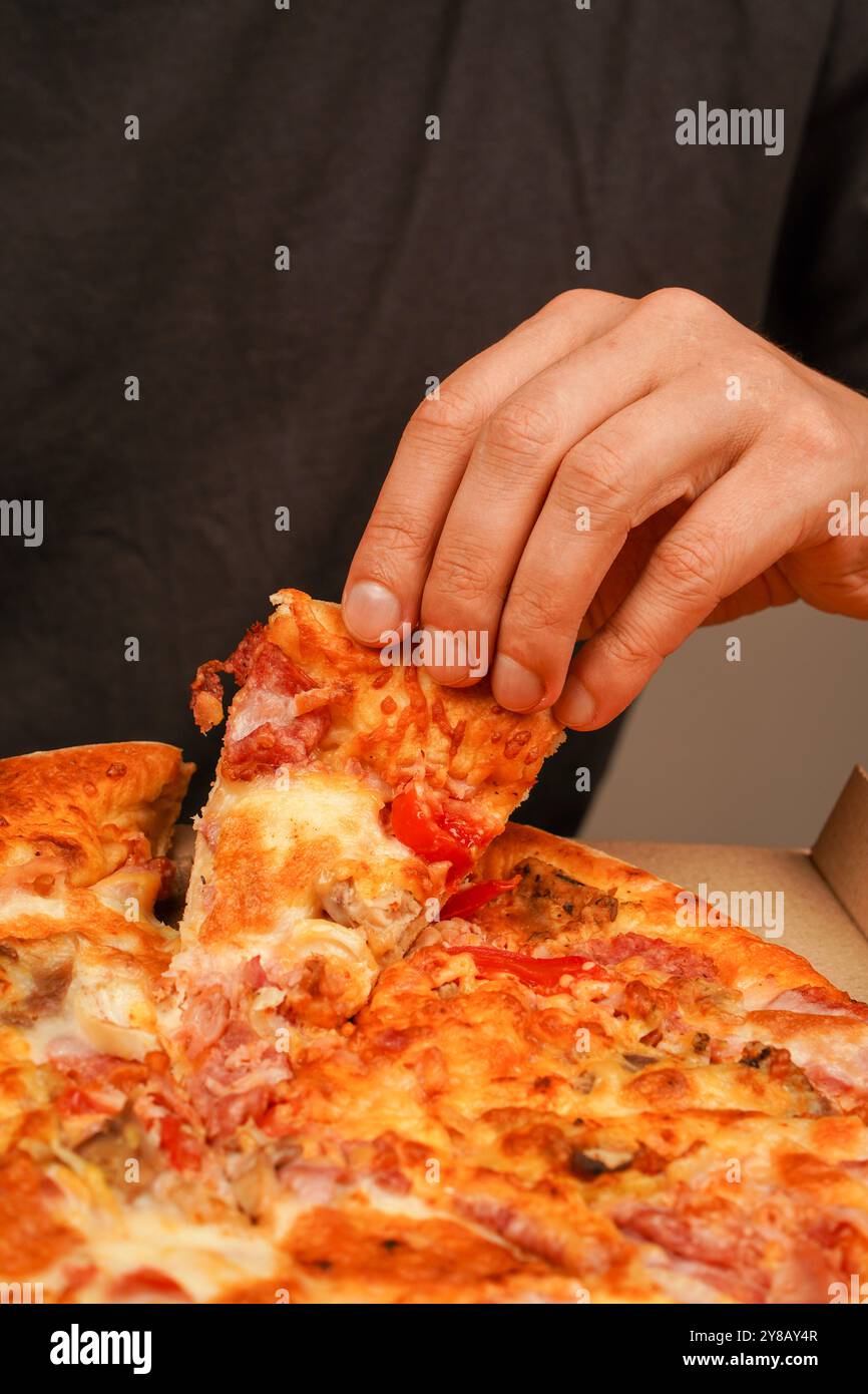 Junk food. Fatty food. Fast food order. Restaurant advertising ...
