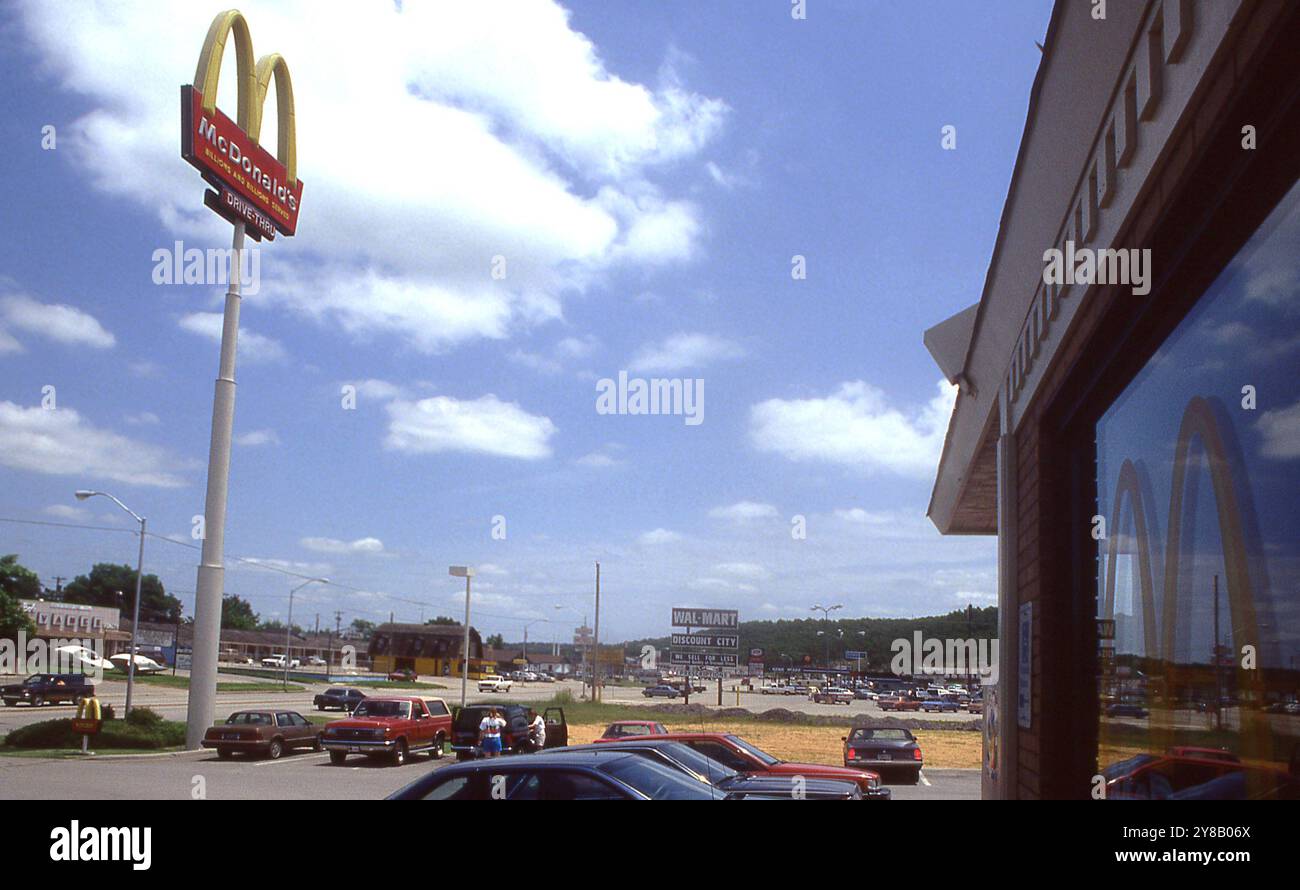Outside a McDonald's restaurant in New Mexico, USA, 1992 Stock Photo ...