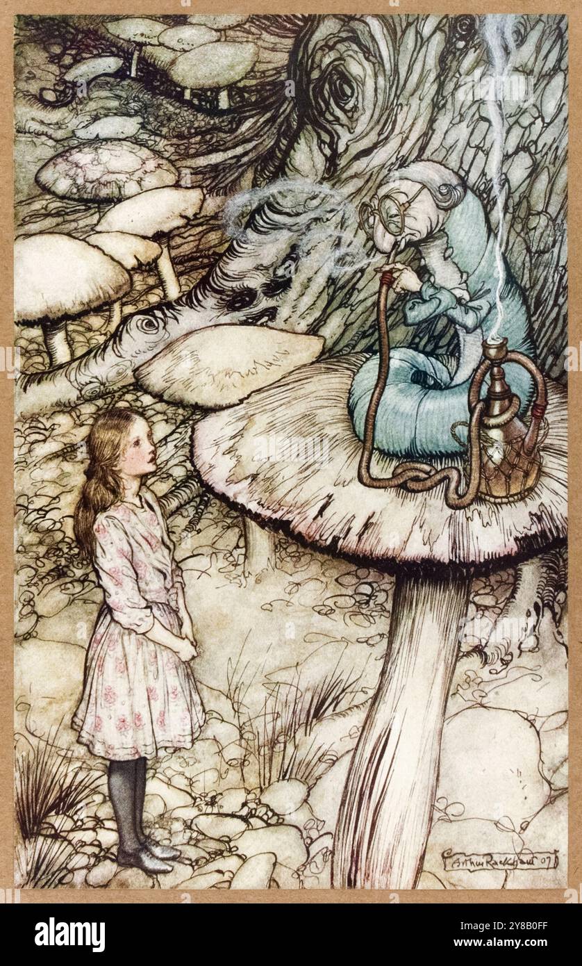 “Who are YOU? said the Caterpillar?” illustration from 'Alice's ...