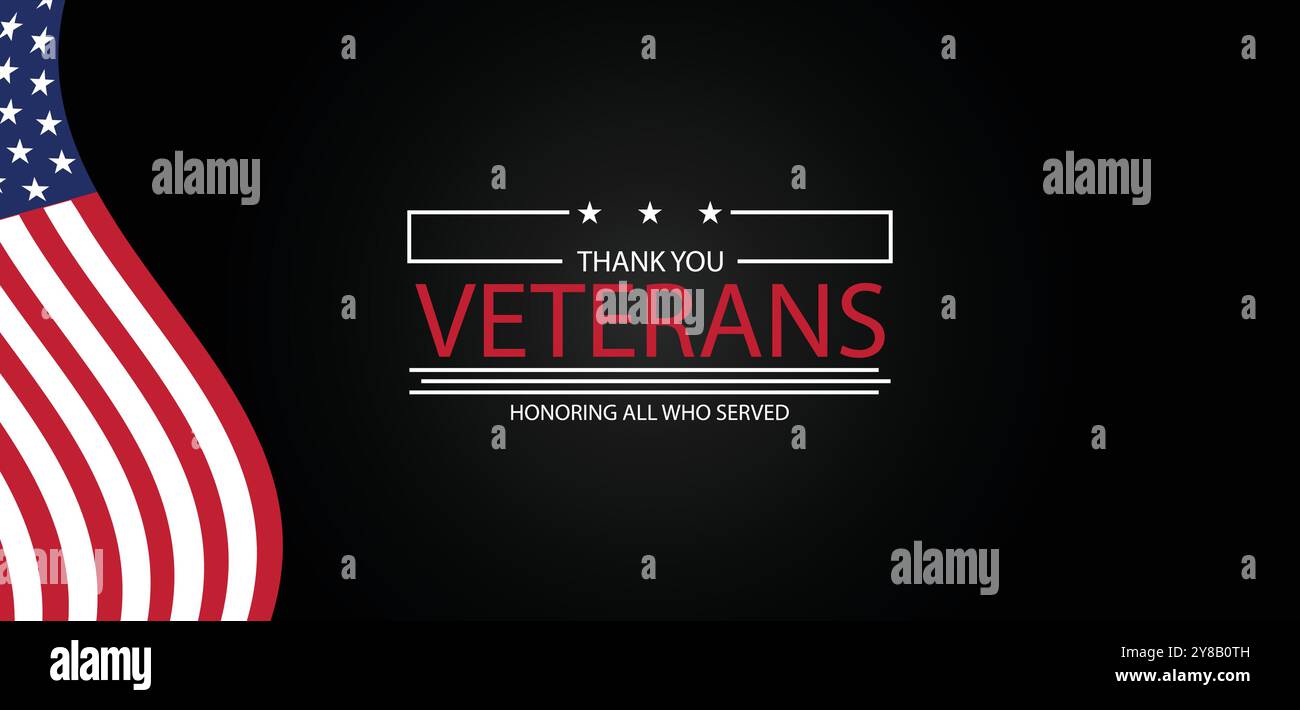 A Nations Gratitude Commemorating Veterans on Veterans Day Stock Vector ...
