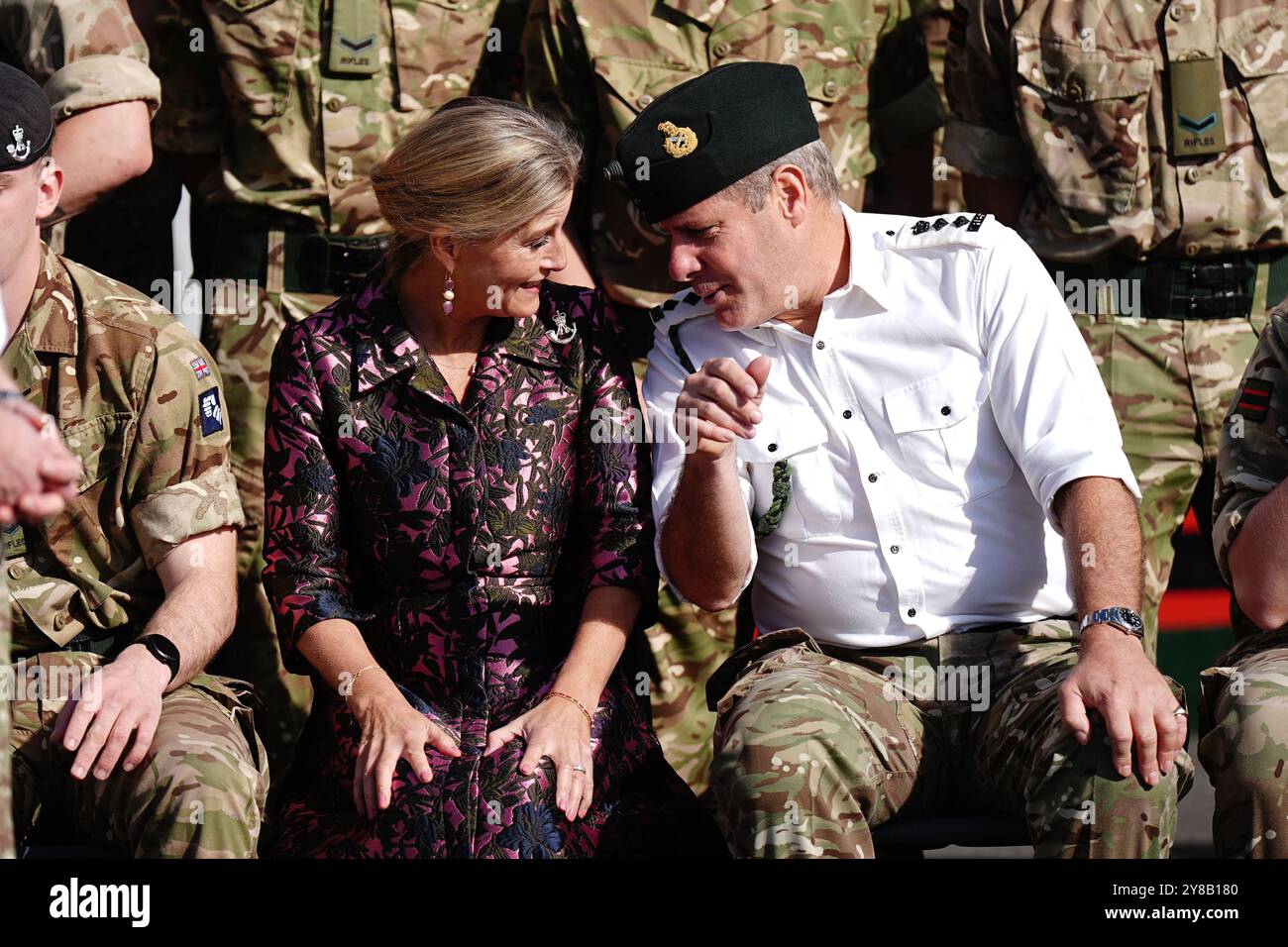 The Duchess of Edinburgh, in her role as Royal Colonel, 5th Battalion ...