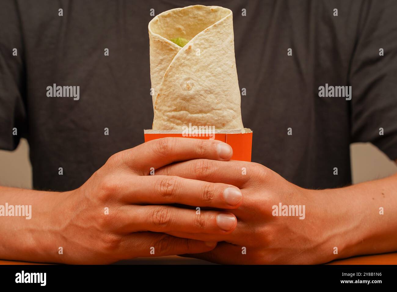 Fast food. Junk food. Eating. Food. Delicious. Chicken roll. Tortilla ...