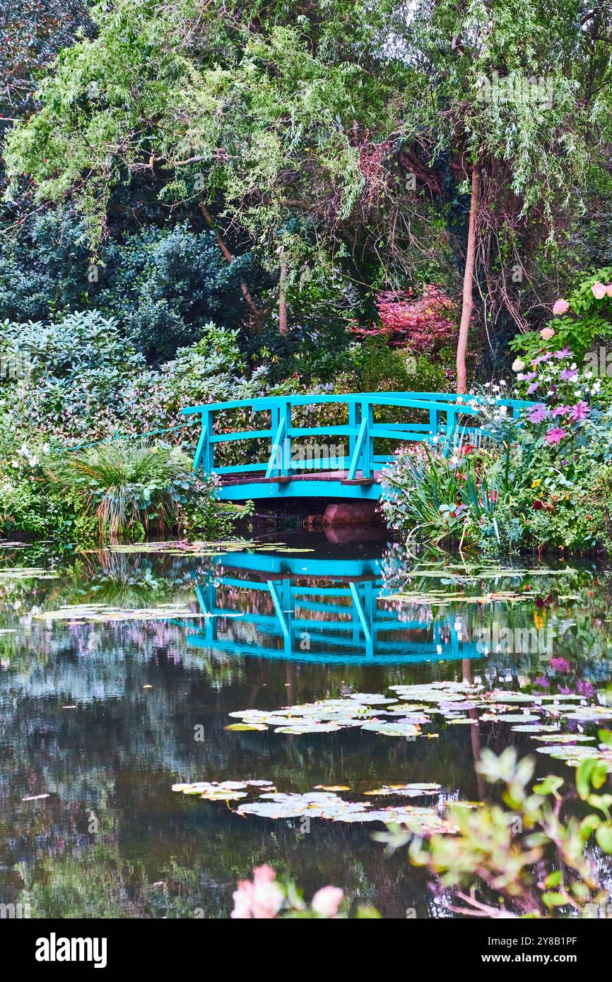 Impressionist artist, Claude Monet's garden in Giverny, France Stock ...