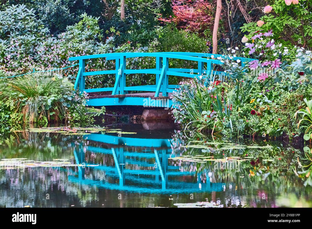 Impressionist artist, Claude Monet's garden in Giverny, France Stock ...