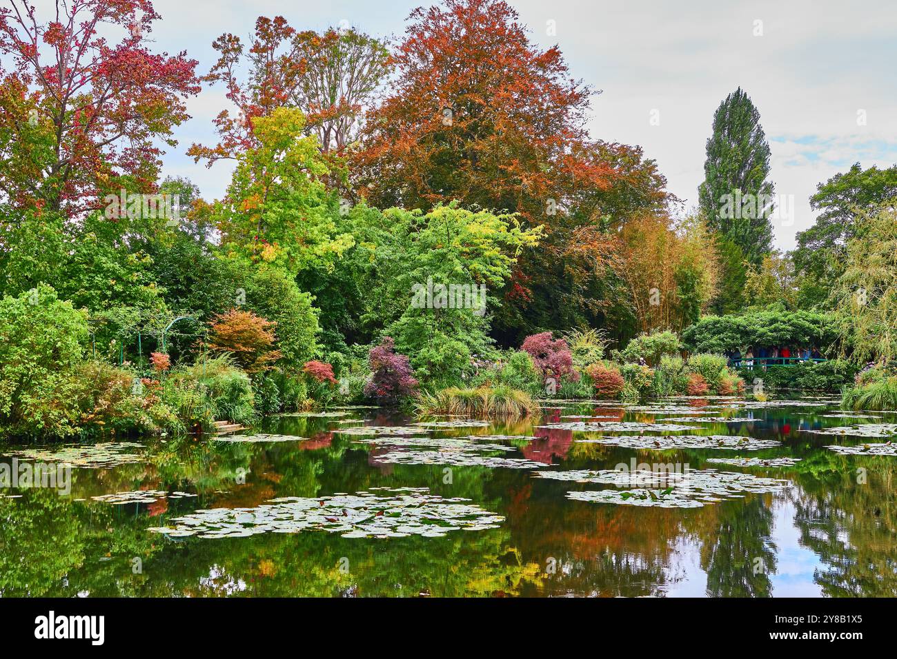 Impressionist artist, Claude Monet's garden in Giverny, France Stock ...