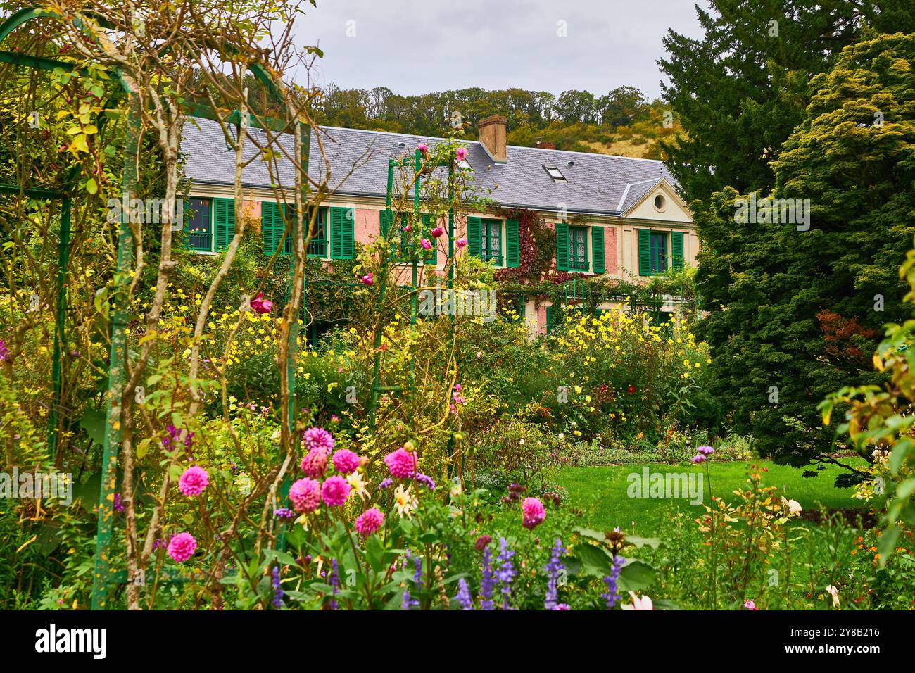 Claude Monet's house in Giverny, France Stock Photo - Alamy