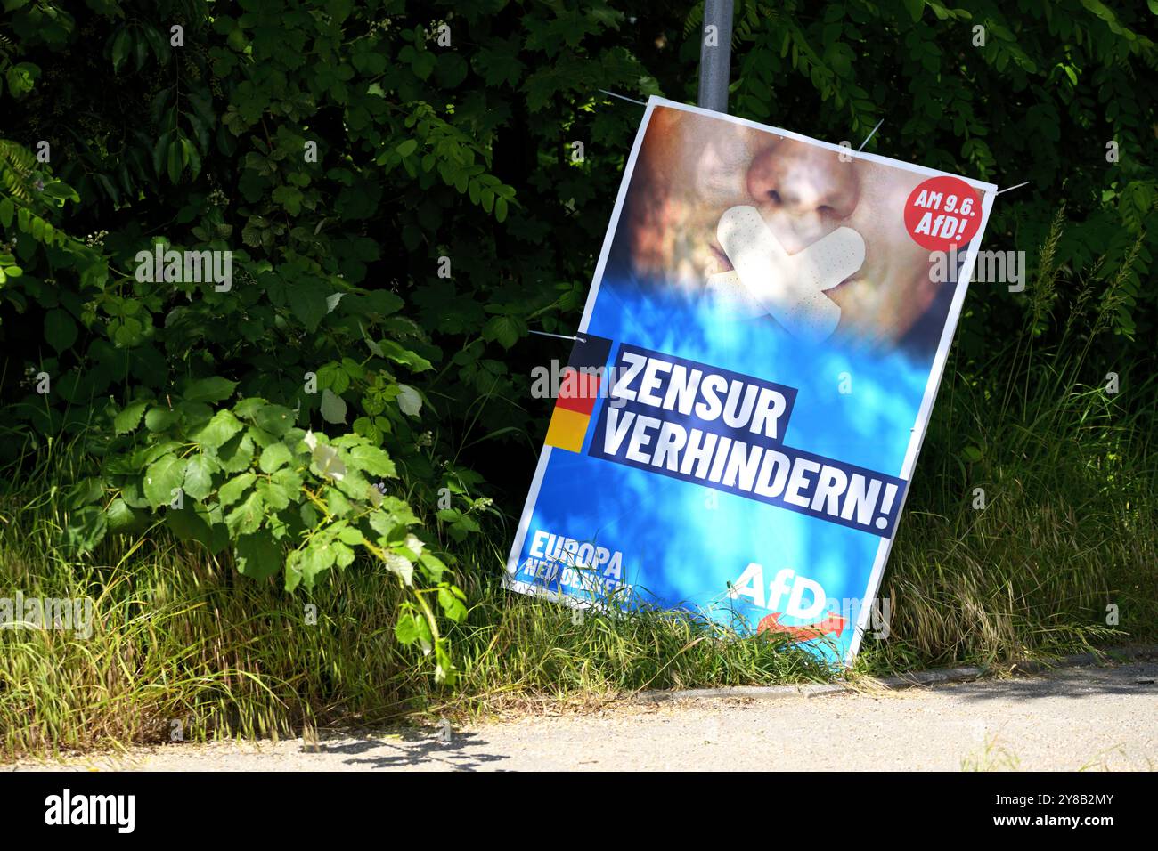 AfD election poster for the European elections with the inscription ...