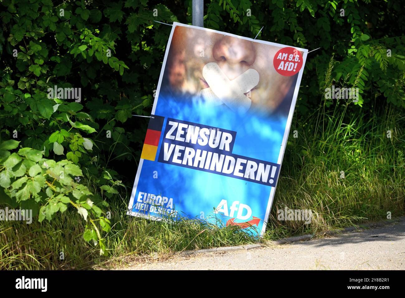 AfD election poster for the European elections with the inscription ...