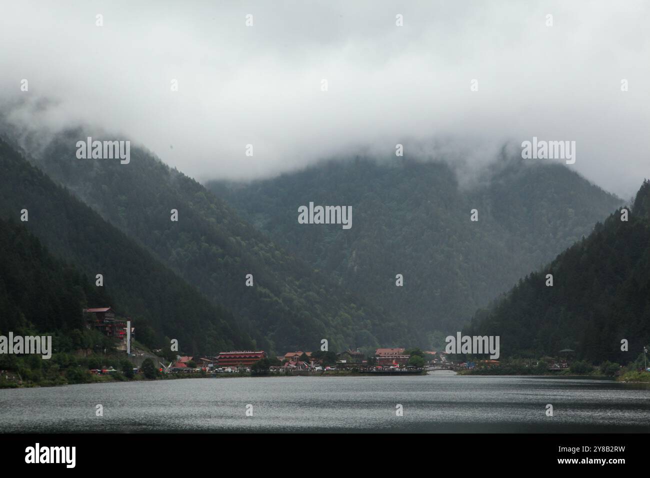 Trabzon, Turkey. 23 July 2021. Tourists visit the Turkish village of ...