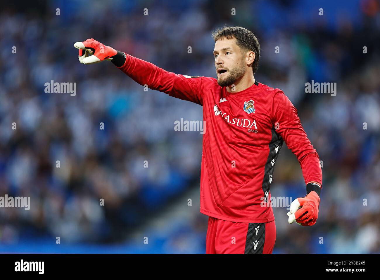 San Sebastian, Spain. 3rd Oct, 2024. Alex Remiro (Sociedad) Football ...