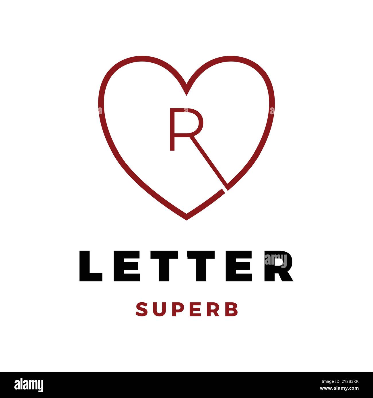 Love initial Stock Vector Images - Alamy