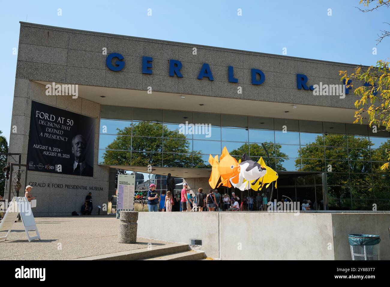 Gerald Ford Presidential Library in Grand Rapids, Michigan Stock Photo ...