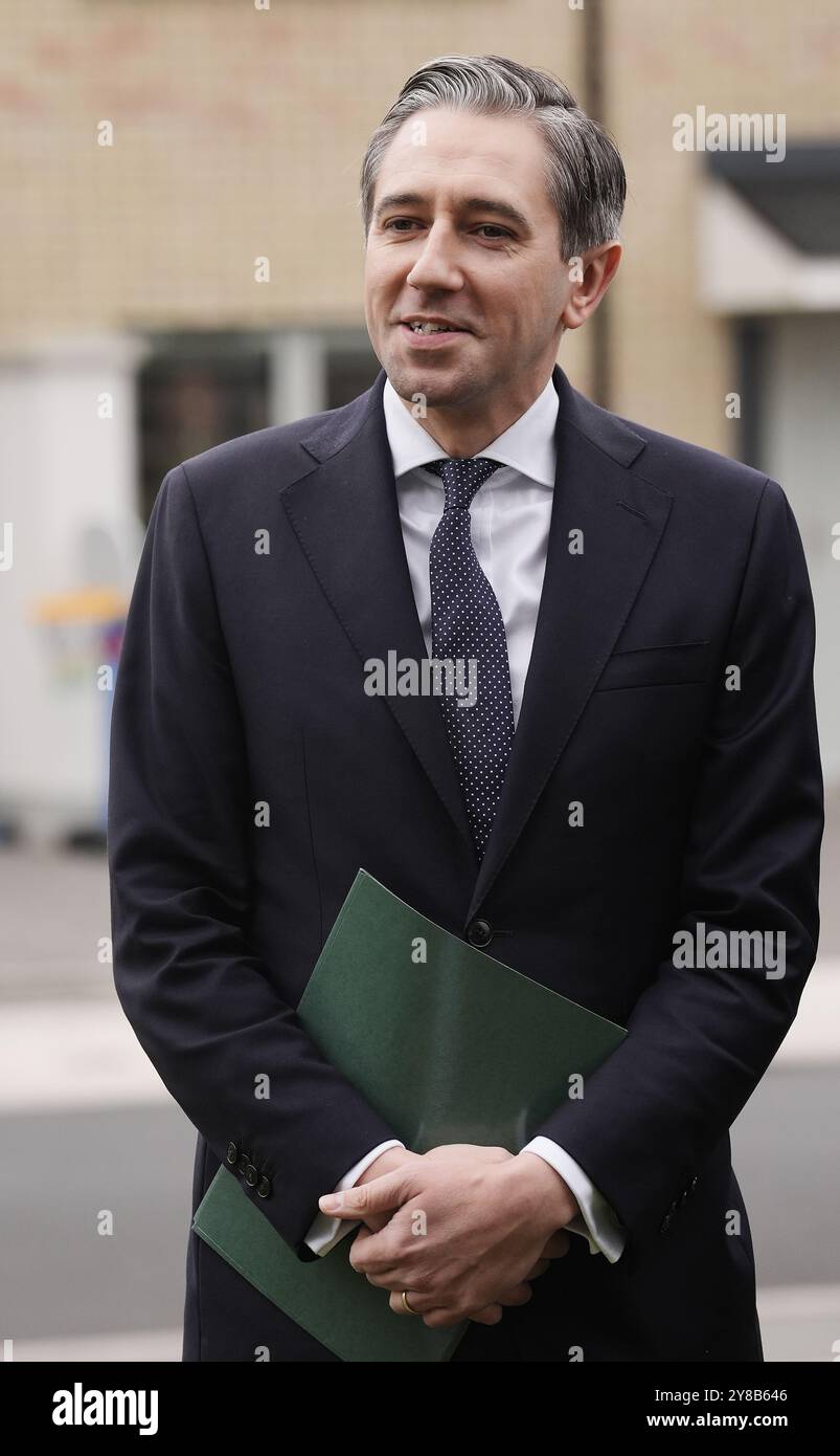 Taoiseach Simon Harris attends the official opening of 46 new social ...