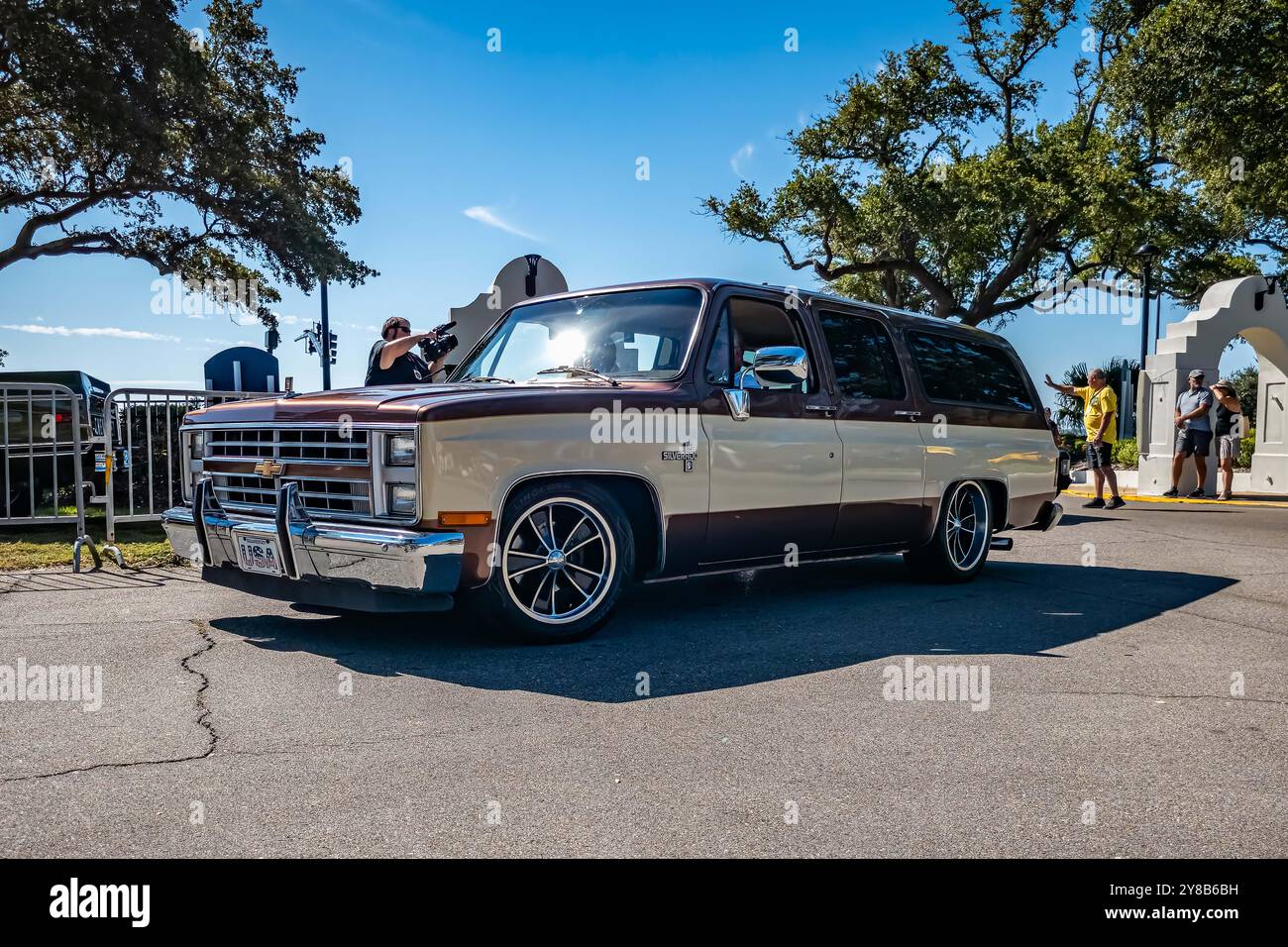 Gulfport, MS - October 02, 2023: Low perspective front corner view of a ...