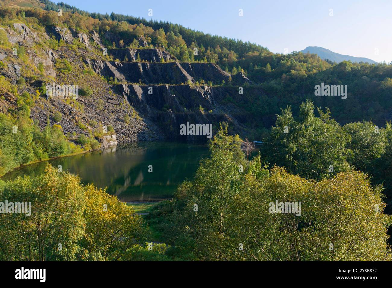Disused slate quarry, Ballachulish, Highland Scotland Stock Photo - Alamy