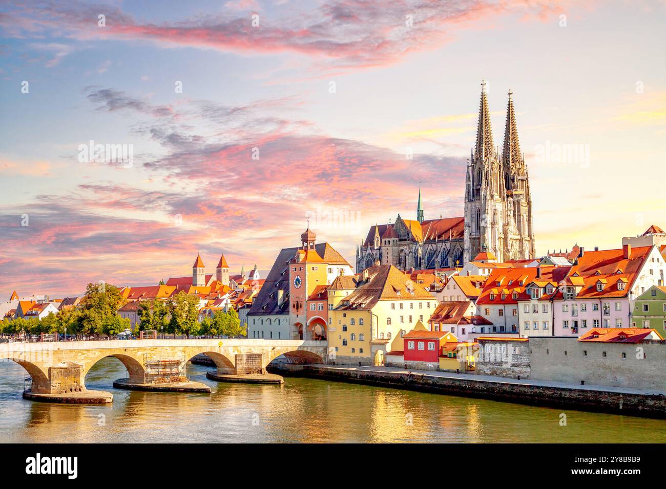 Old city of Regensburg, Germany Stock Photo - Alamy