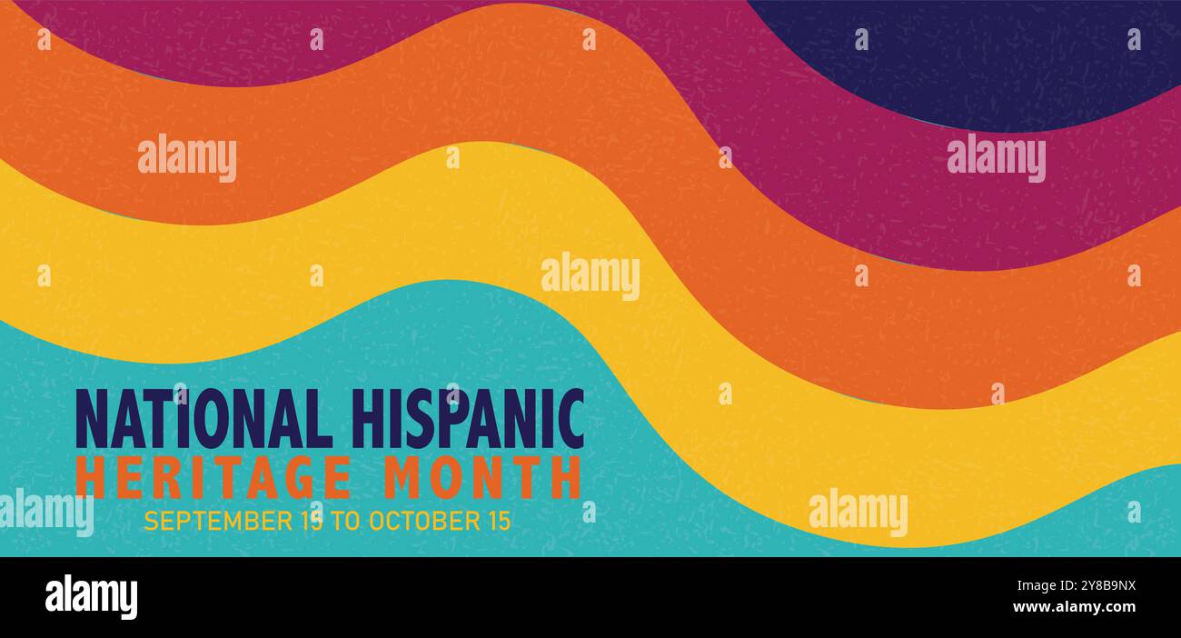 Hispanic heritage month. Vector web banner, poster, card for social ...