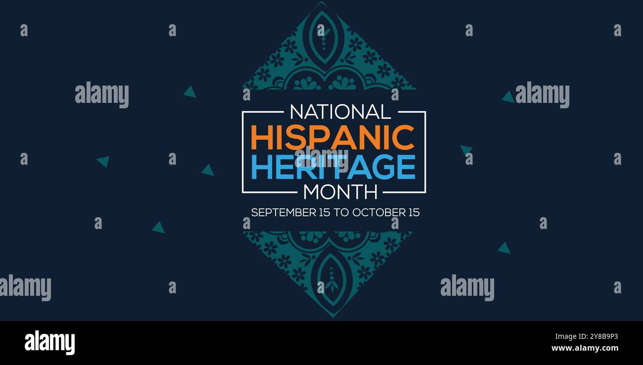 Hispanic heritage month. Vector web banner, poster, card for social ...