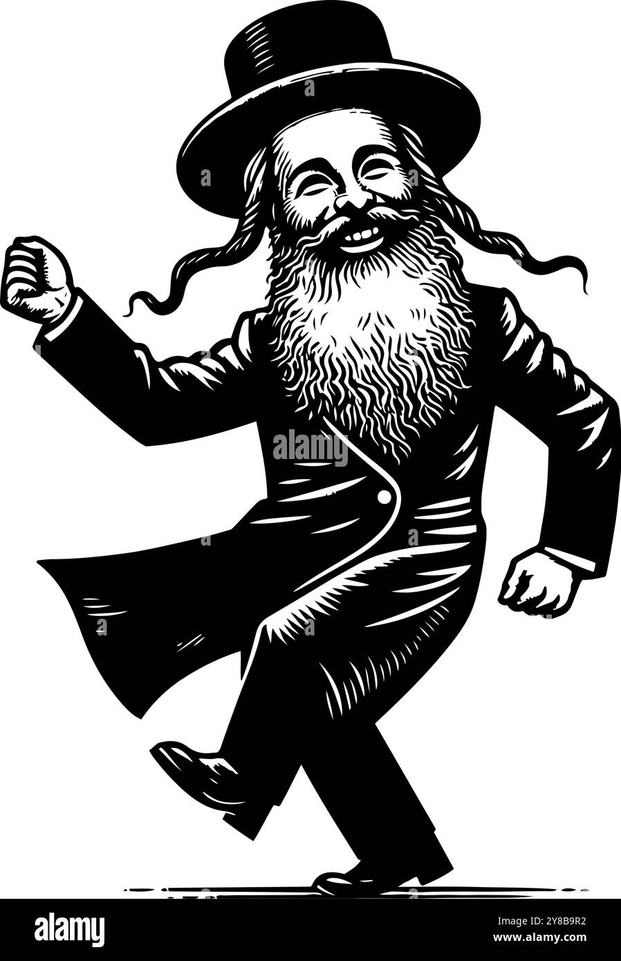 Jewish man dancing hasidic hi-res stock photography and images - Alamy
