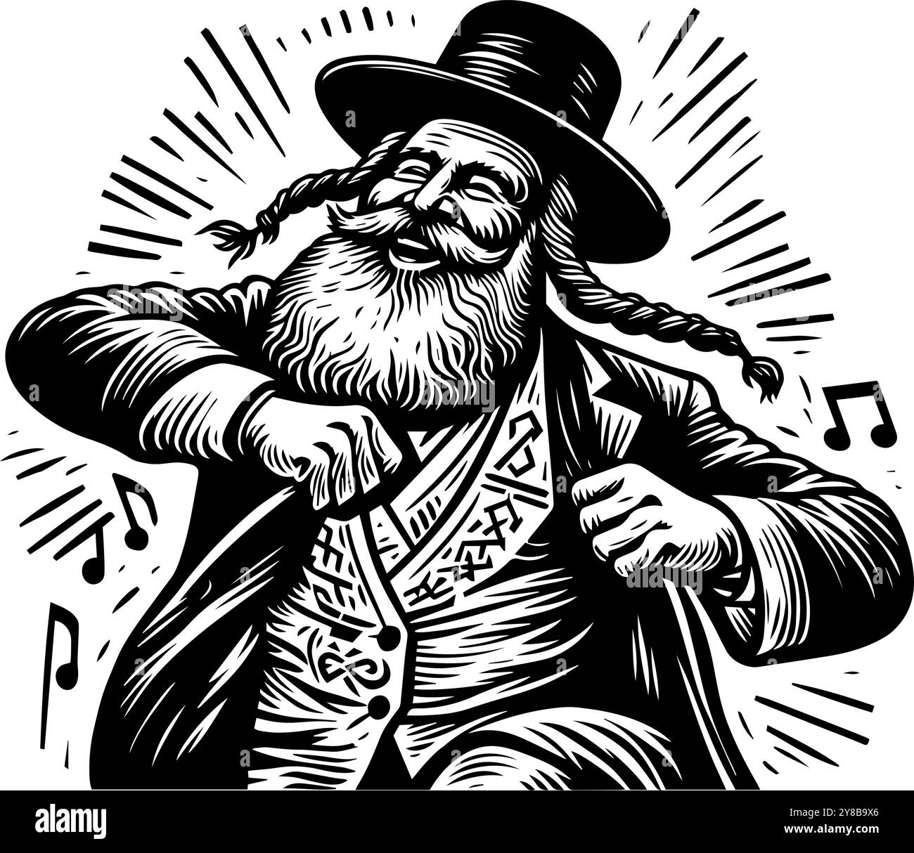 Jewish man dancing hasidic hi-res stock photography and images - Alamy