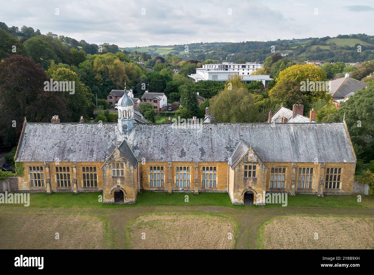 General view of the Old blundells's School in Tiverton, devon, which is ...
