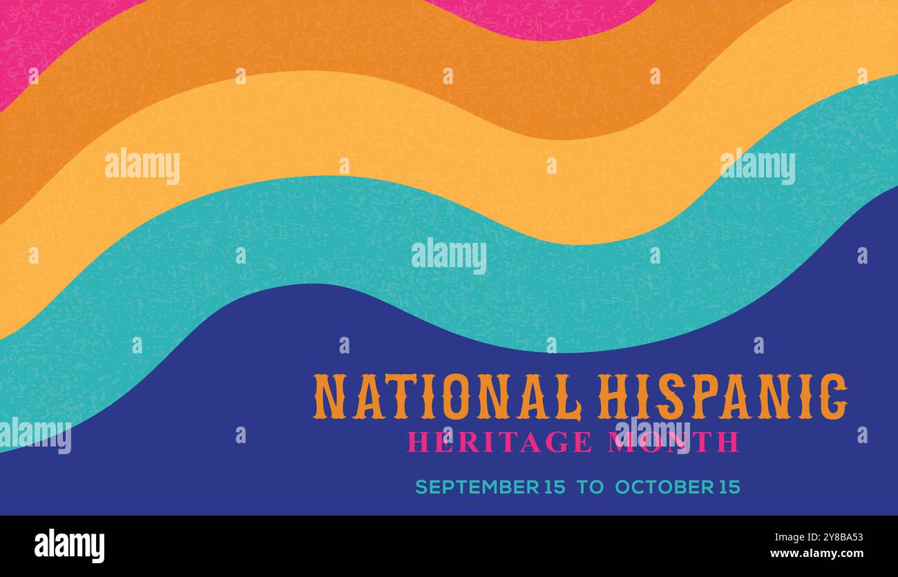Hispanic heritage month. Vector web banner, poster, card for social ...