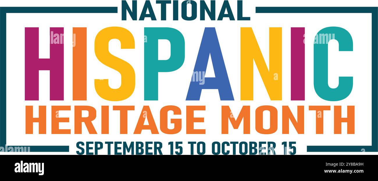 Hispanic heritage month. Vector web banner, poster, card for social ...