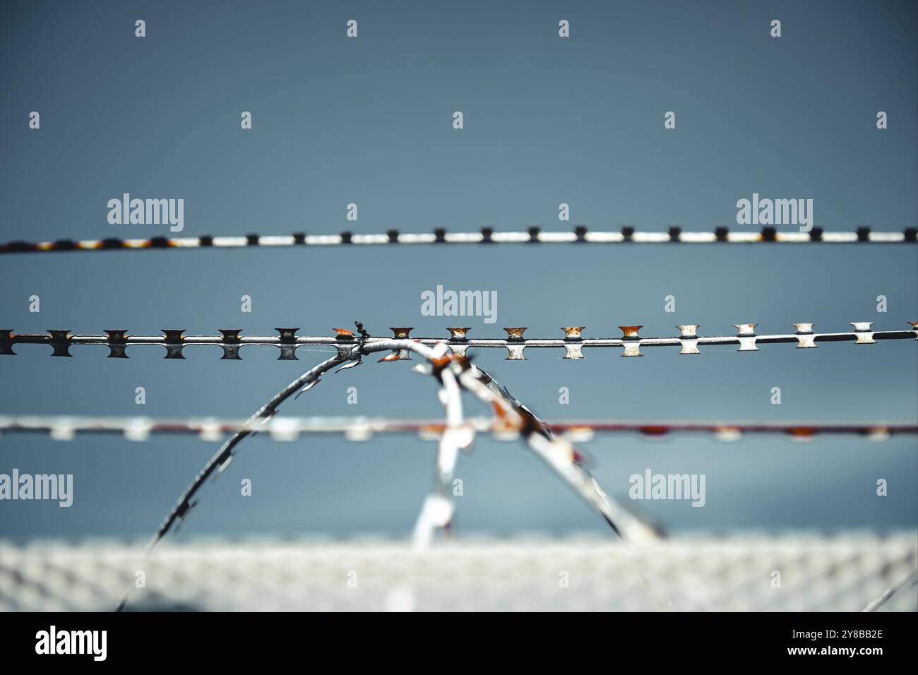 barbed wire, symbolic photo border, EU external borders, Stacheldraht ...