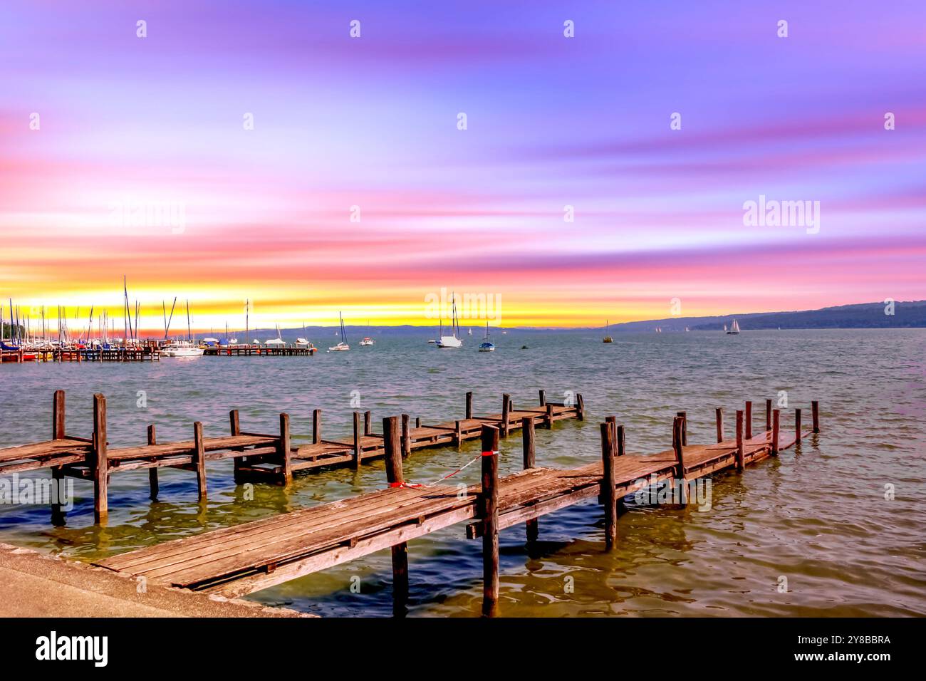 Lake starnberg sunset bavaria hi-res stock photography and images - Alamy