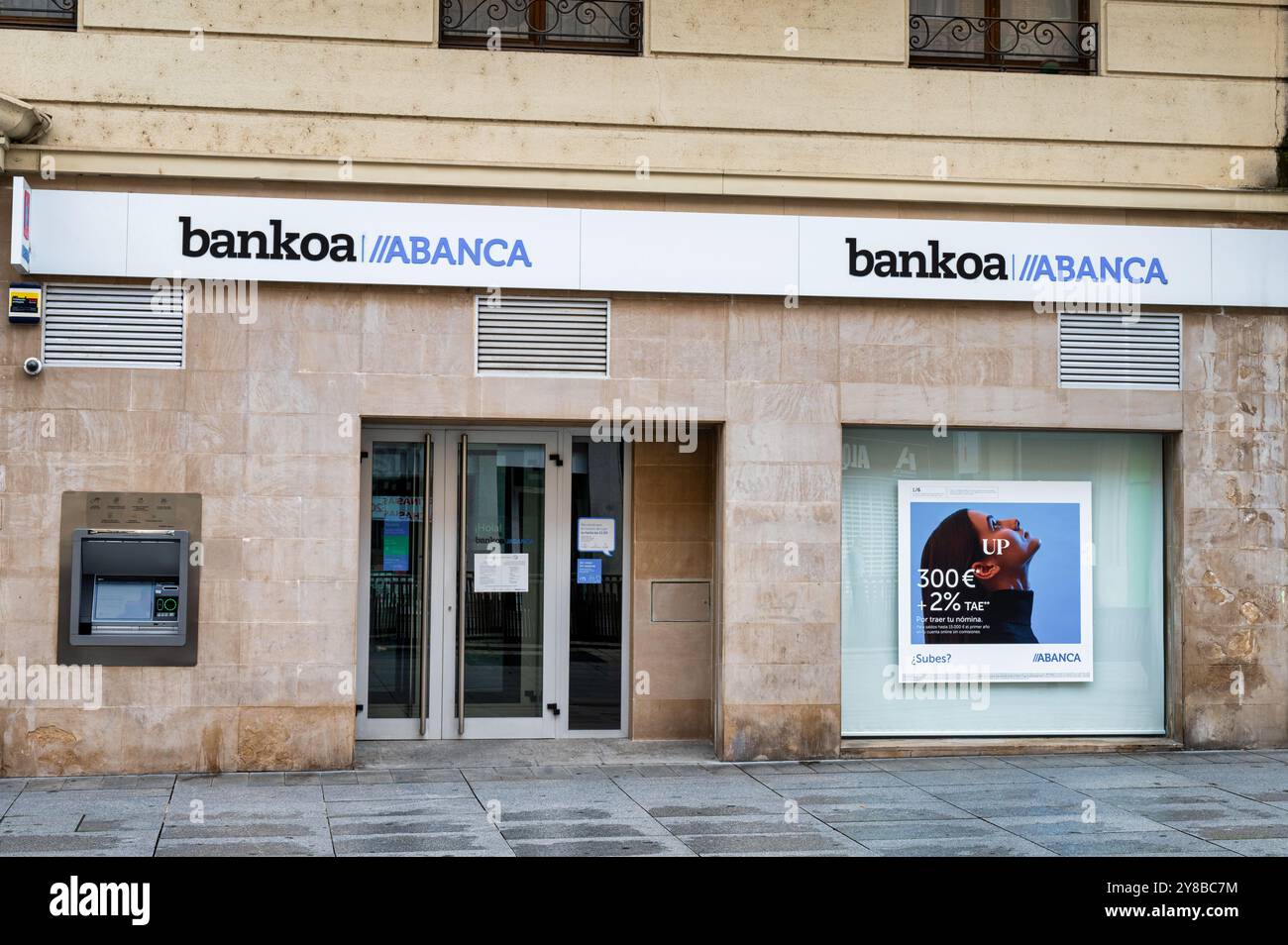 Bankoa abanca sign hi-res stock photography and images - Alamy