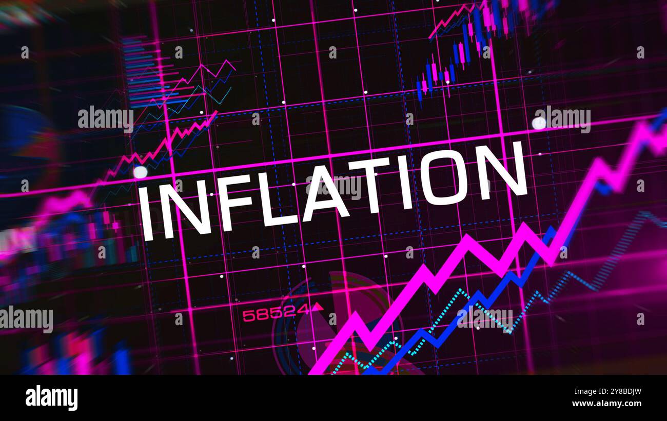 Inflation recession and depression crisis charts and graphs diagram ...