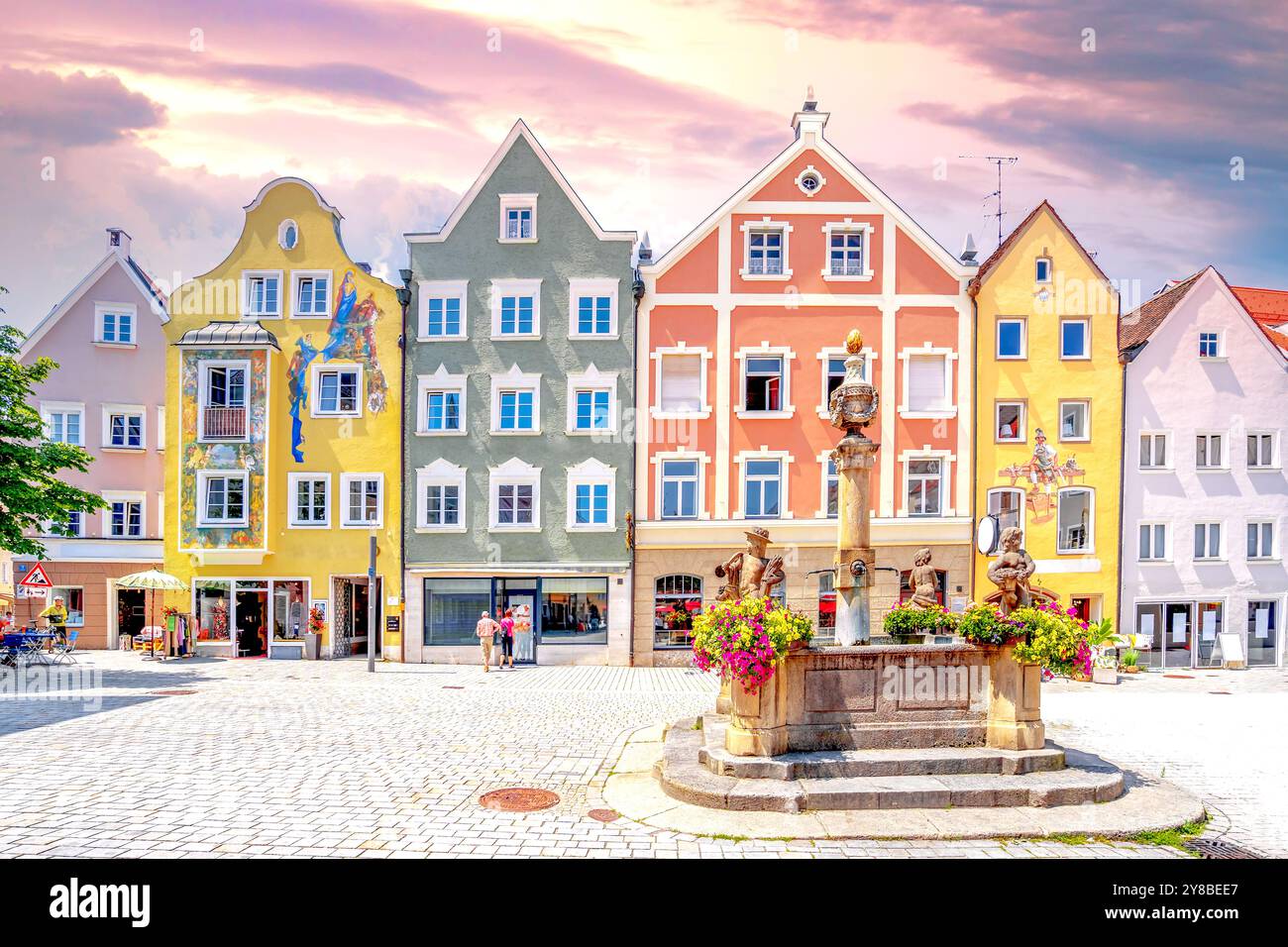 Germany upper bavaria weilheim marienplatz hi-res stock photography and ...