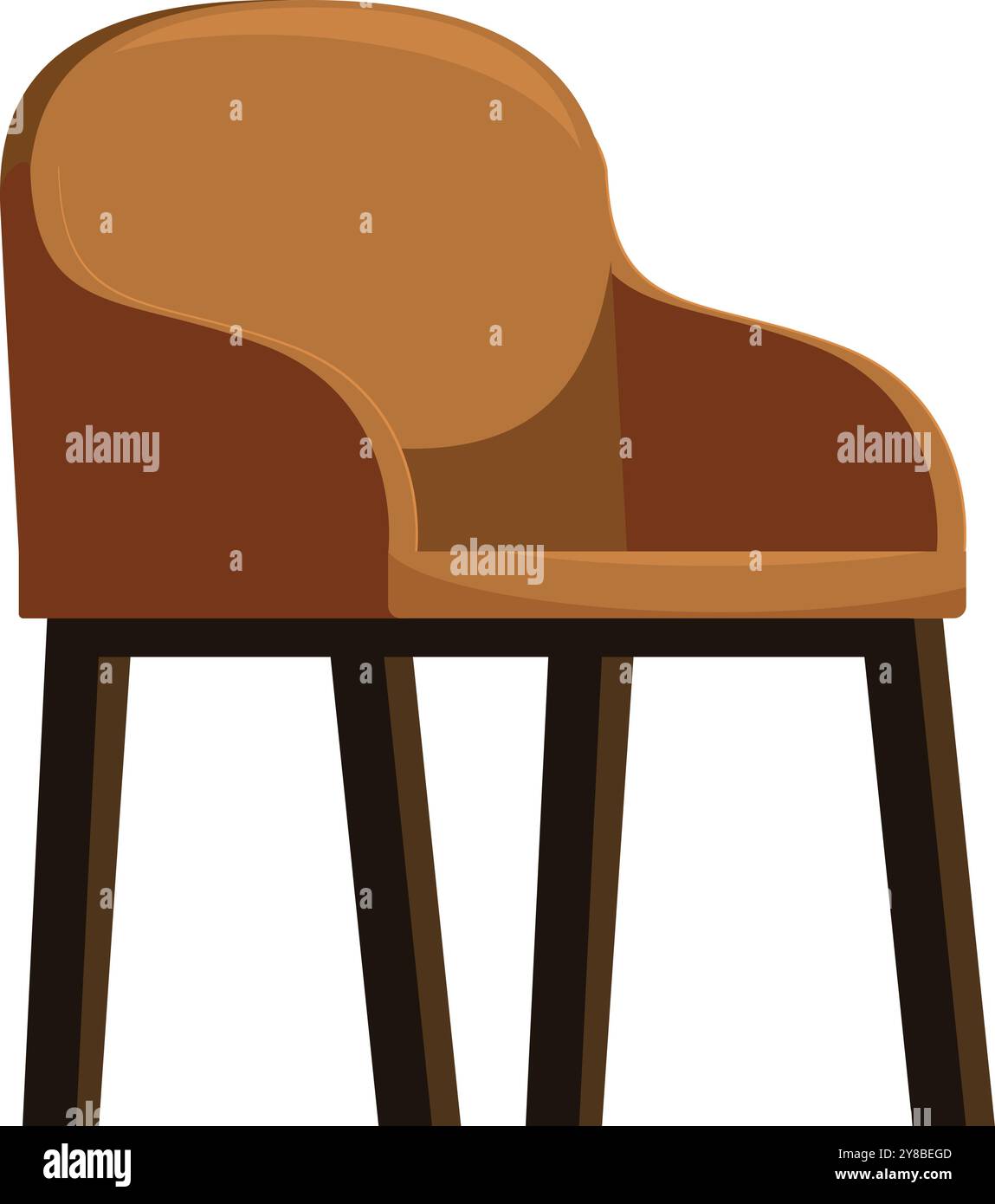 Simple yet elegant chair with soft rounded shapes, providing a ...