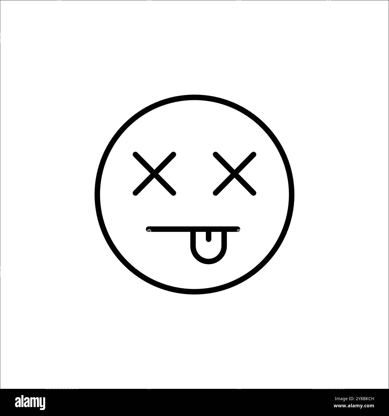 Dead Face emoji icon Stock Vector Image & Art - Alamy