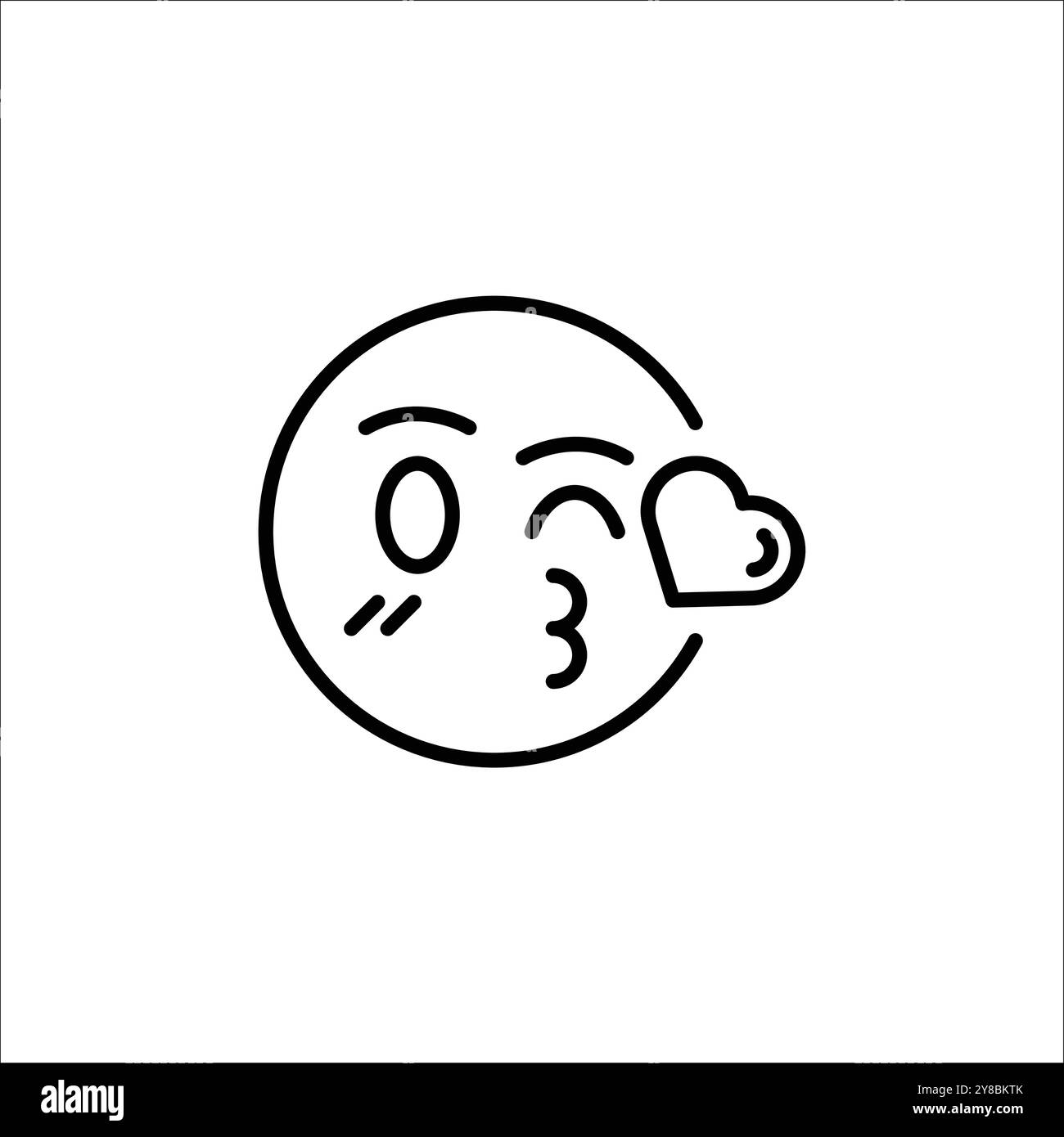 Winking kiss face icon Stock Vector Image & Art - Alamy