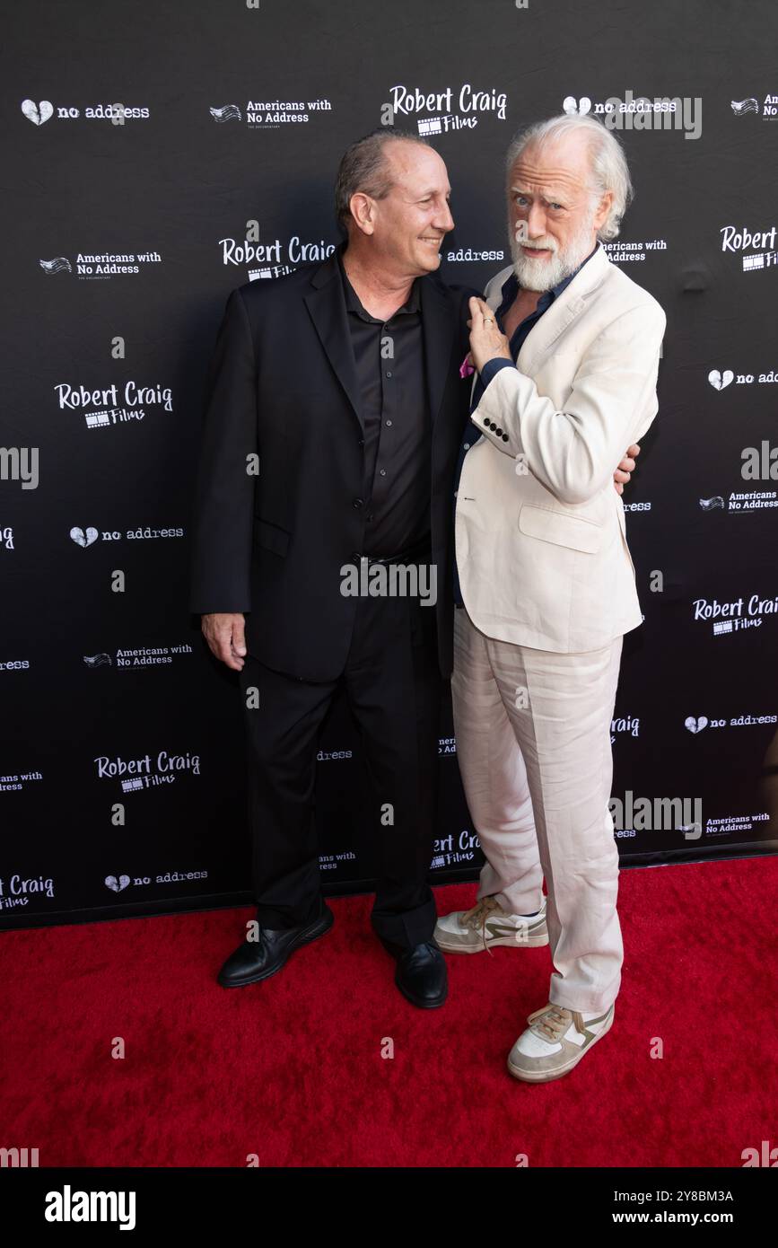 Los Angeles, USA. 3rd October, 2024. Keith Diederich (L), Xander ...