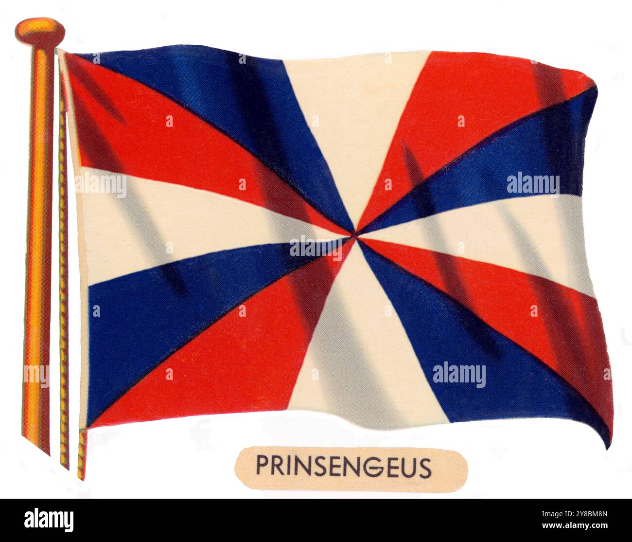 Paises Bajos. La Prinsengeus de bandera holandesa. Bandera de proa ...