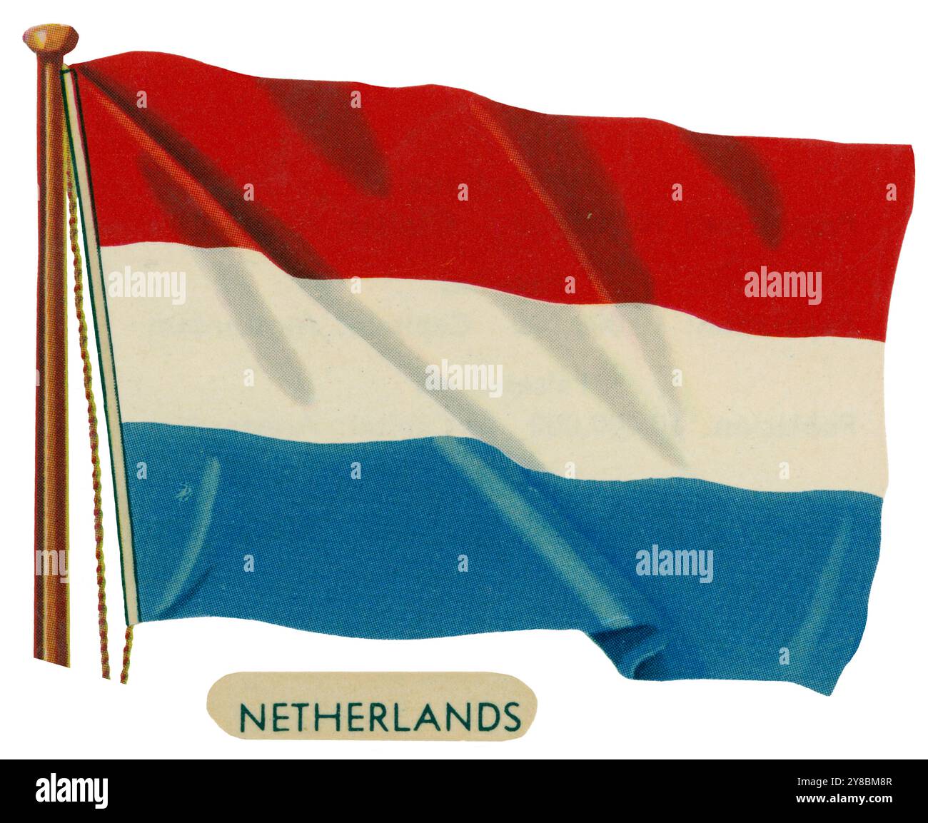 Europa. Países Bajos. Bandera de Netherland. Años 1950 Stock Photo - Alamy