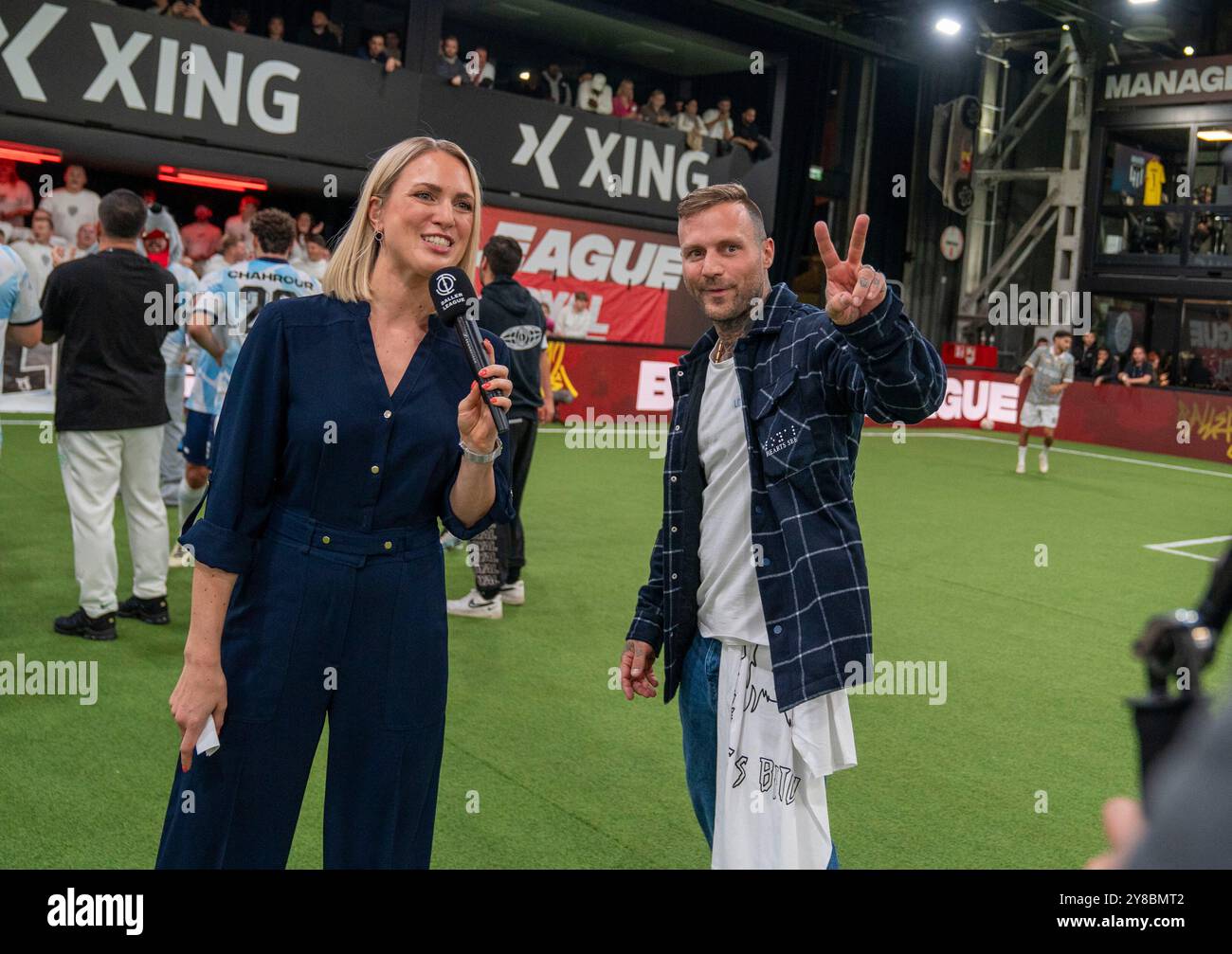 Rapper Kontra K (Maximilian Tibor Albert Diehn), Team-Manager vom Team ...