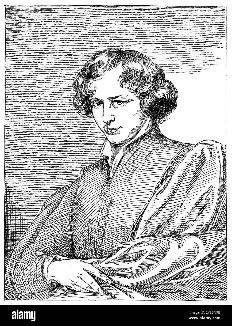 Anton Van Dyck (1599-1641), pintor, grabador y dibujante flamenco de estilo barroco. Grabado de ...